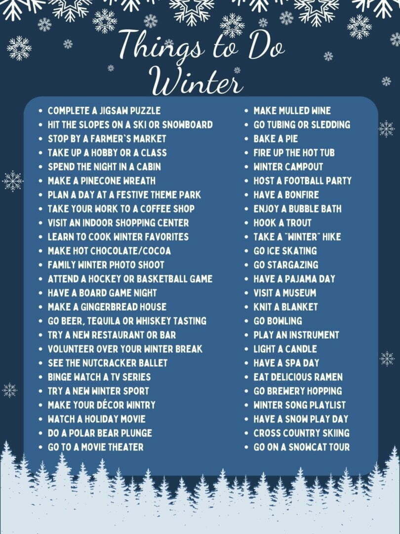 50 Winter Activities & Fun Things to Do | Enjoy OC